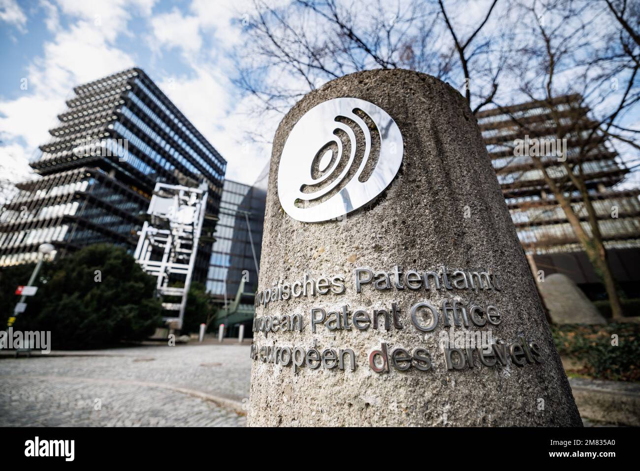 Munich, Germany. 10th Jan, 2023. The logo with the trilingual lettering ...