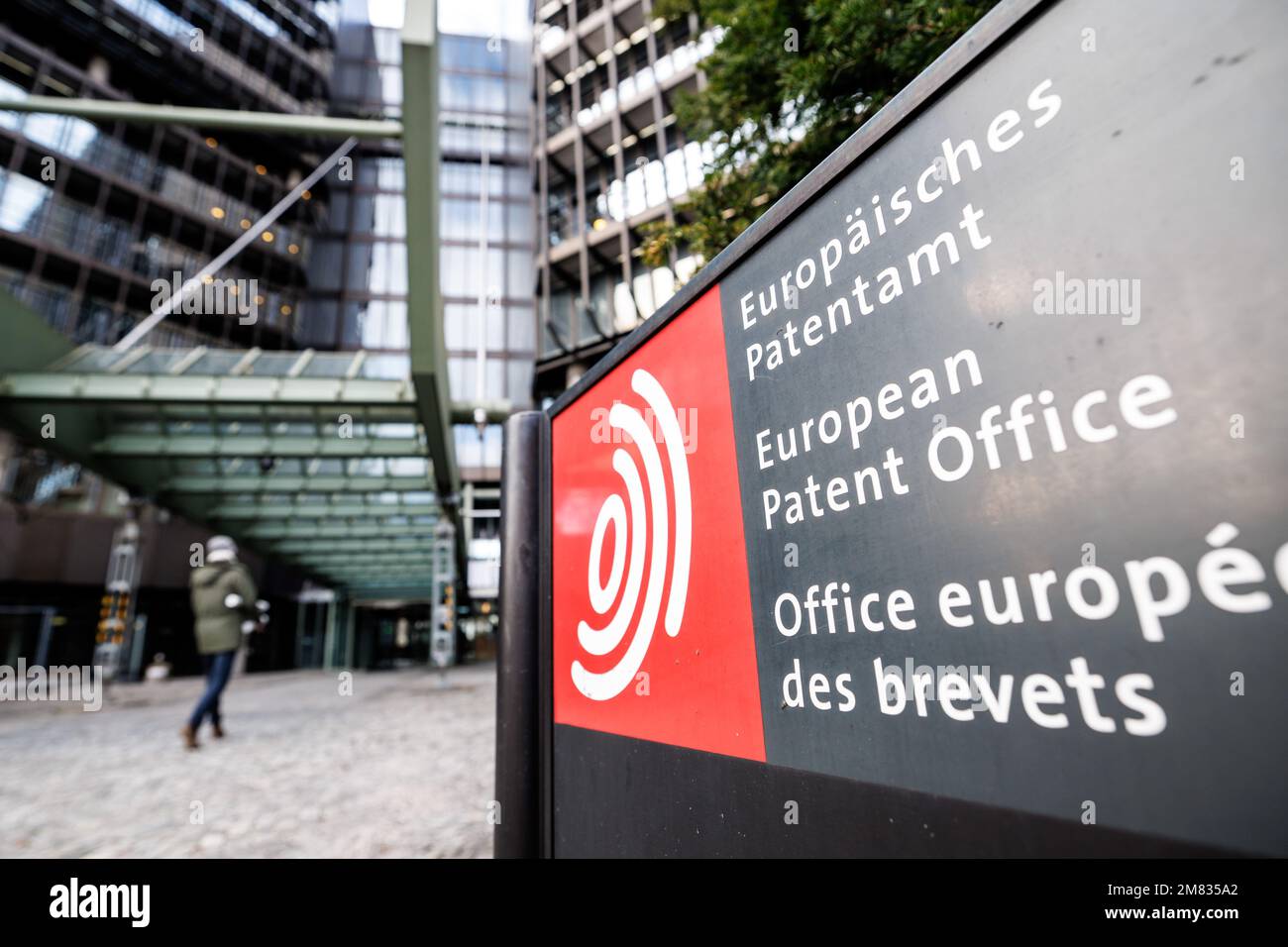Munich, Germany. 10th Jan, 2023. The logo with the trilingual lettering ...