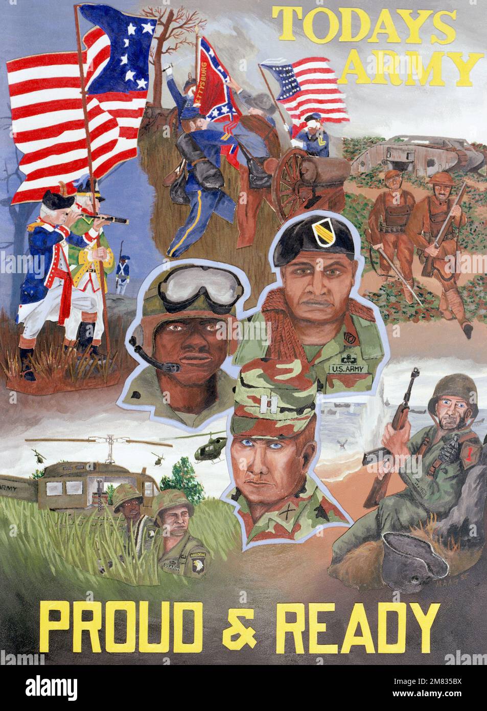 Artwork: "Today's Army - Proud and Ready" 1985. Artist: Michael A ...
