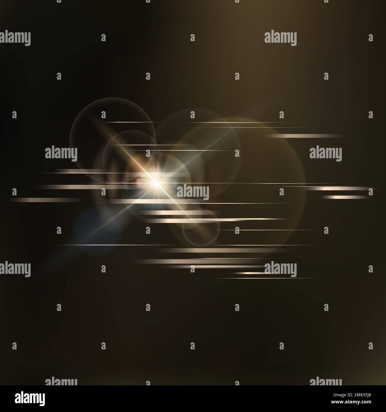 Lens flare vector technology icon in gold on black background Stock Vector Image & Art - Alamy