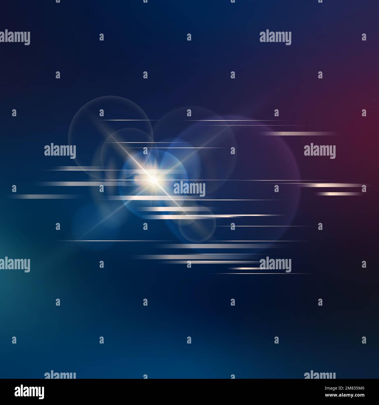 Lens flare vector technology icon in neon on gradient background Stock ...