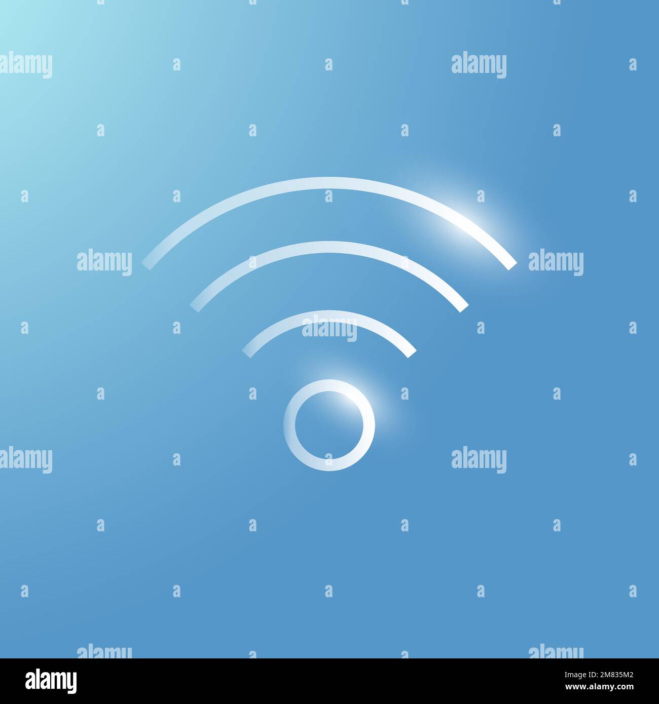 Wifi internet vector technology icon in silver on gradient background ...