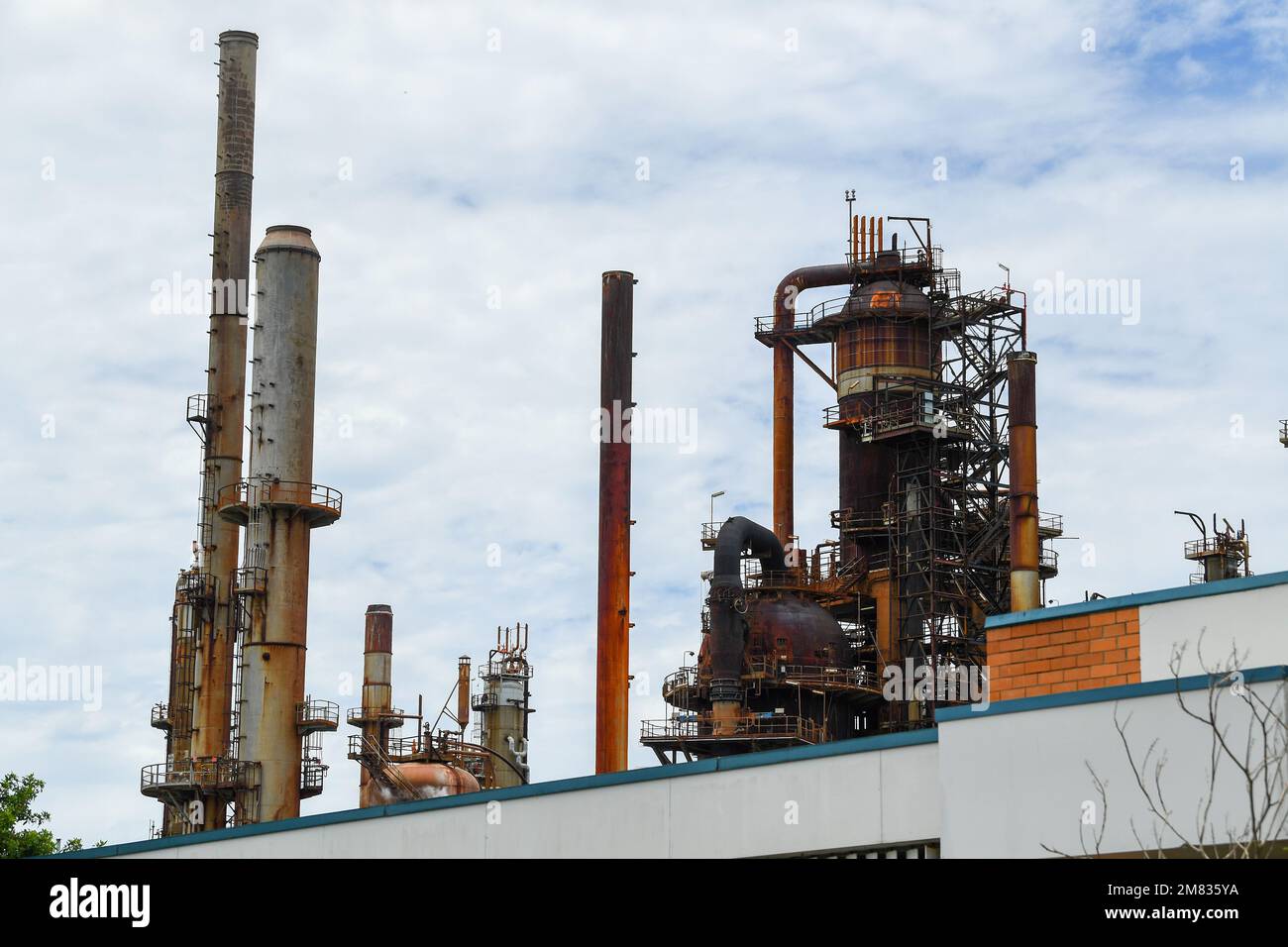 A general view of AMPOL’s Lytton Refinery at the Port of Brisbane in ...