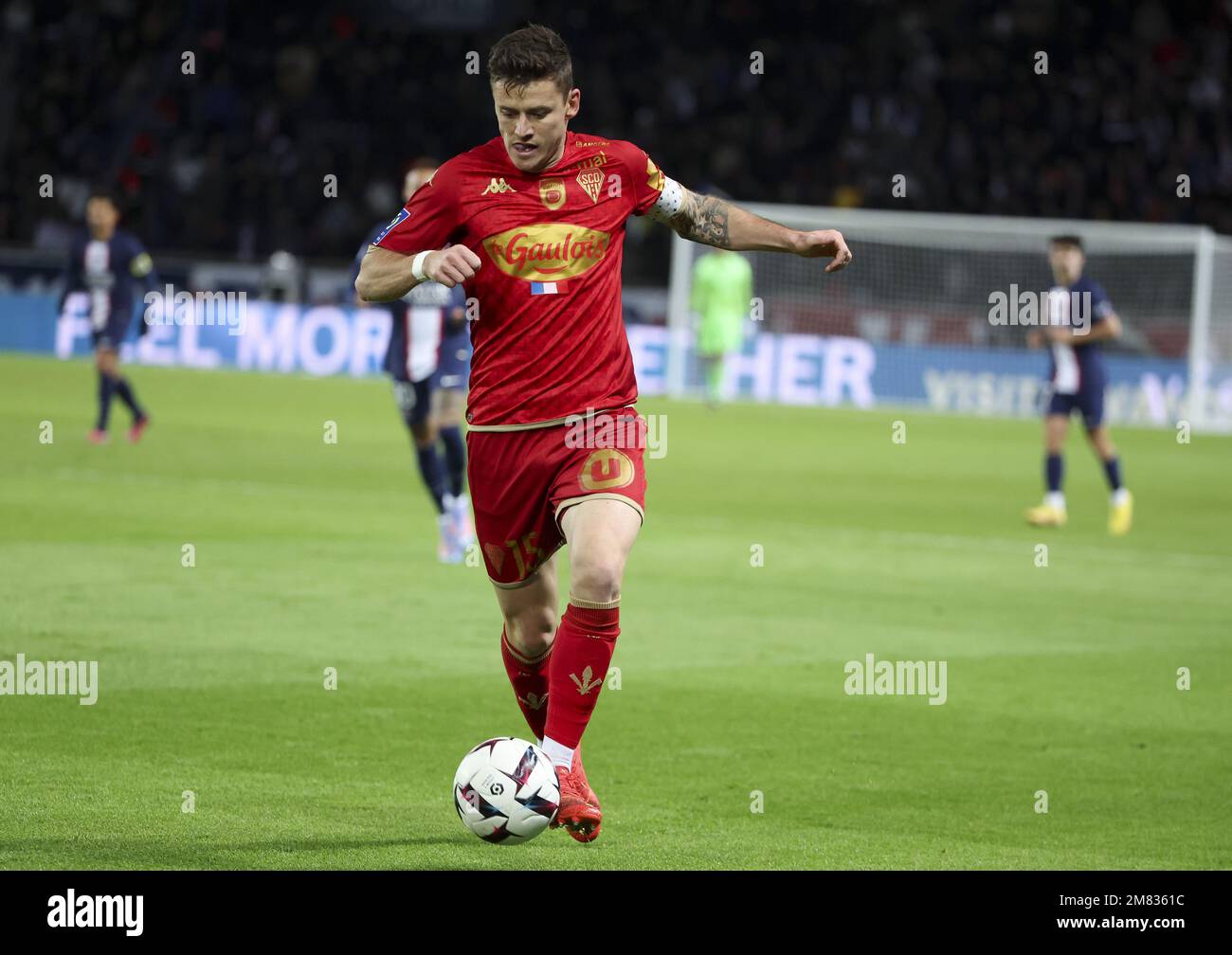 Pierrick Capelle of Angers during the French championship Ligue 1 ...