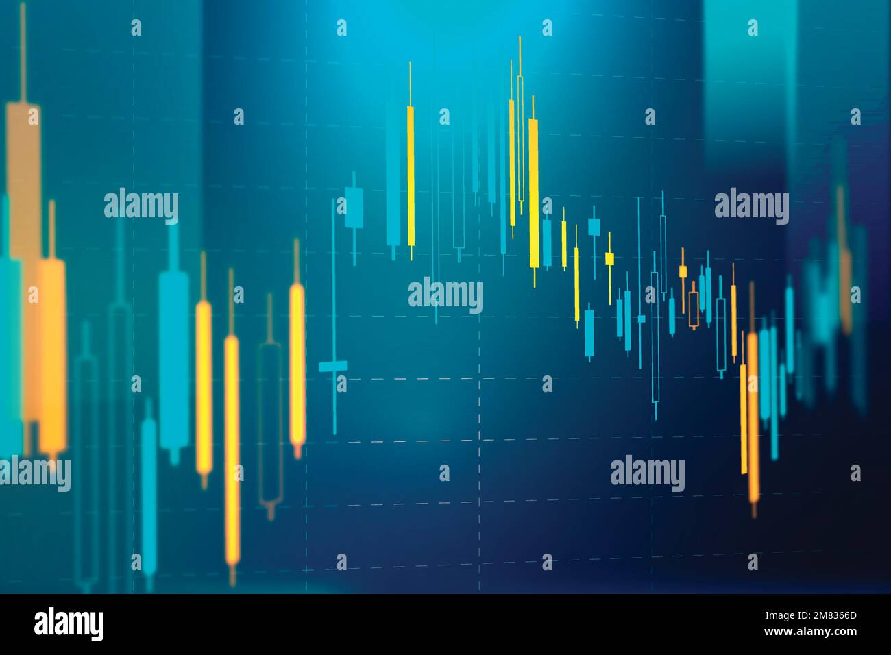 Stock market chart technology vector blue background Stock Vector Image ...