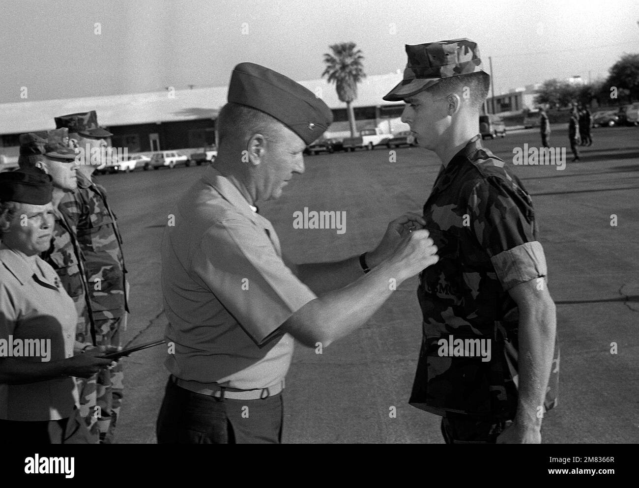 COL. B. D. King commanding officer, Marine Corps Communications and ...