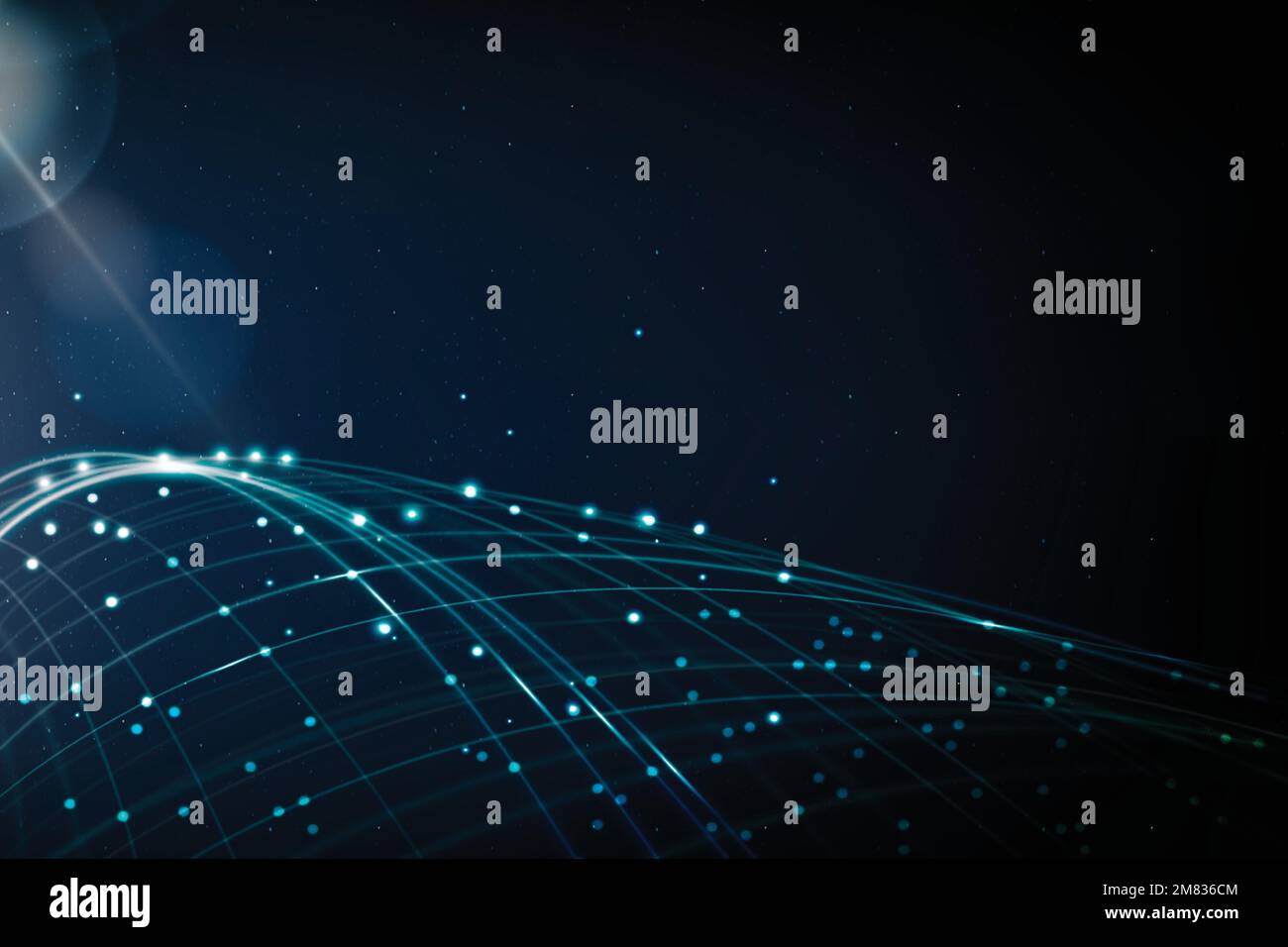 Internet networking technology background vector with blue digital wave Stock Vector Image & Art ...