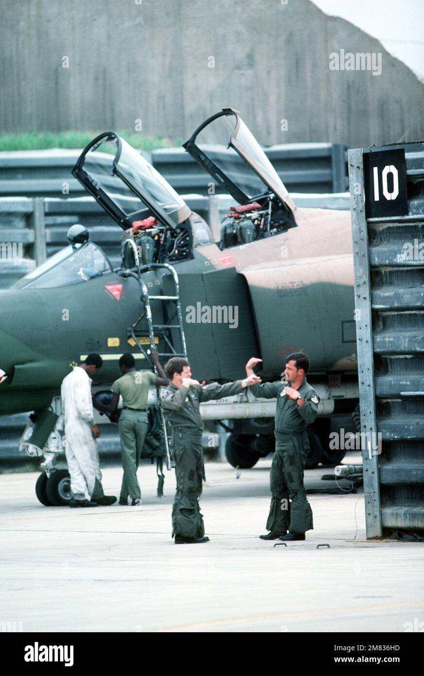 CAPT. Jim Fairhust, right, an F-4E Phantom II aircraft pilot with the ...