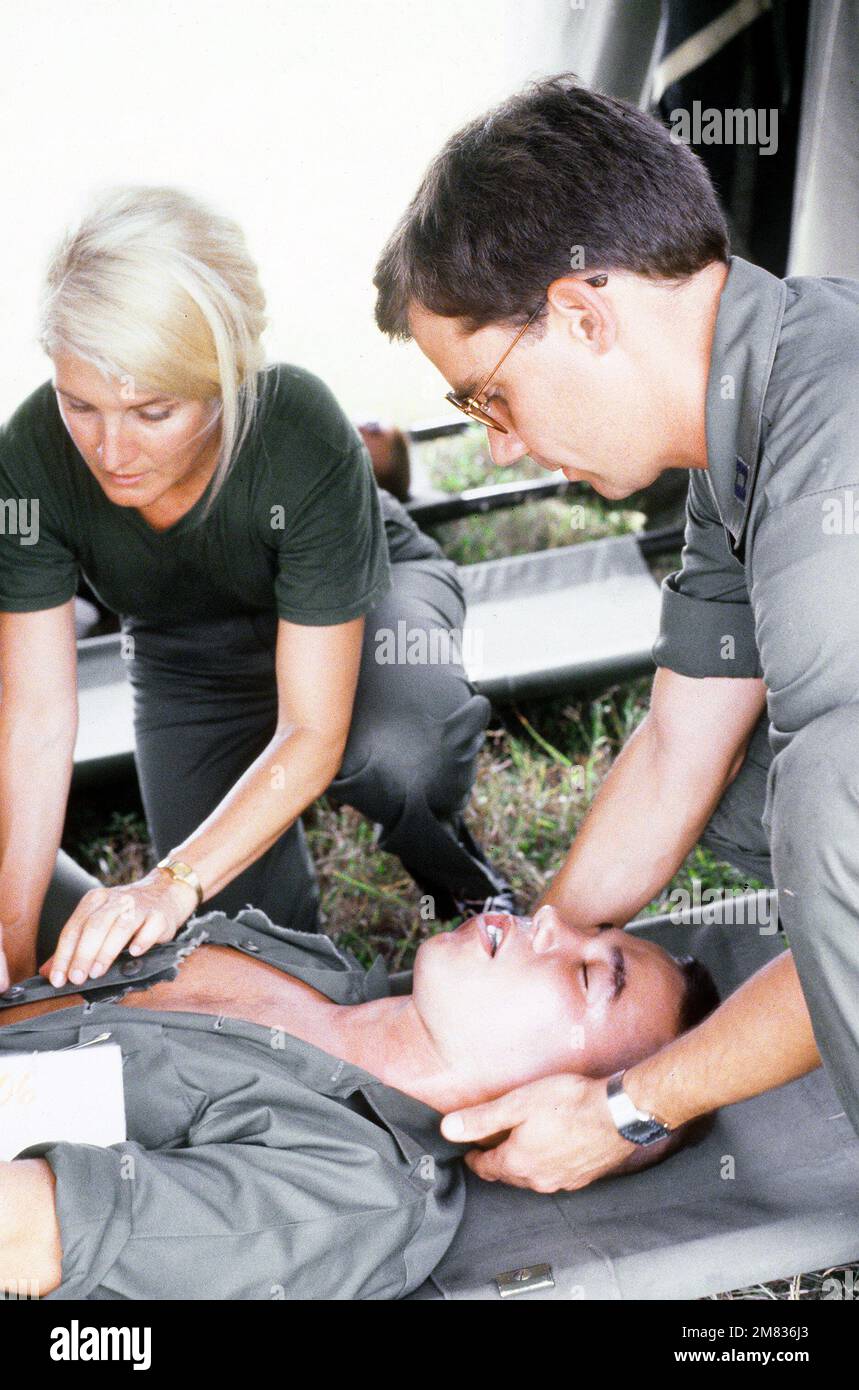 Treats a wound hi-res stock photography and images - Alamy