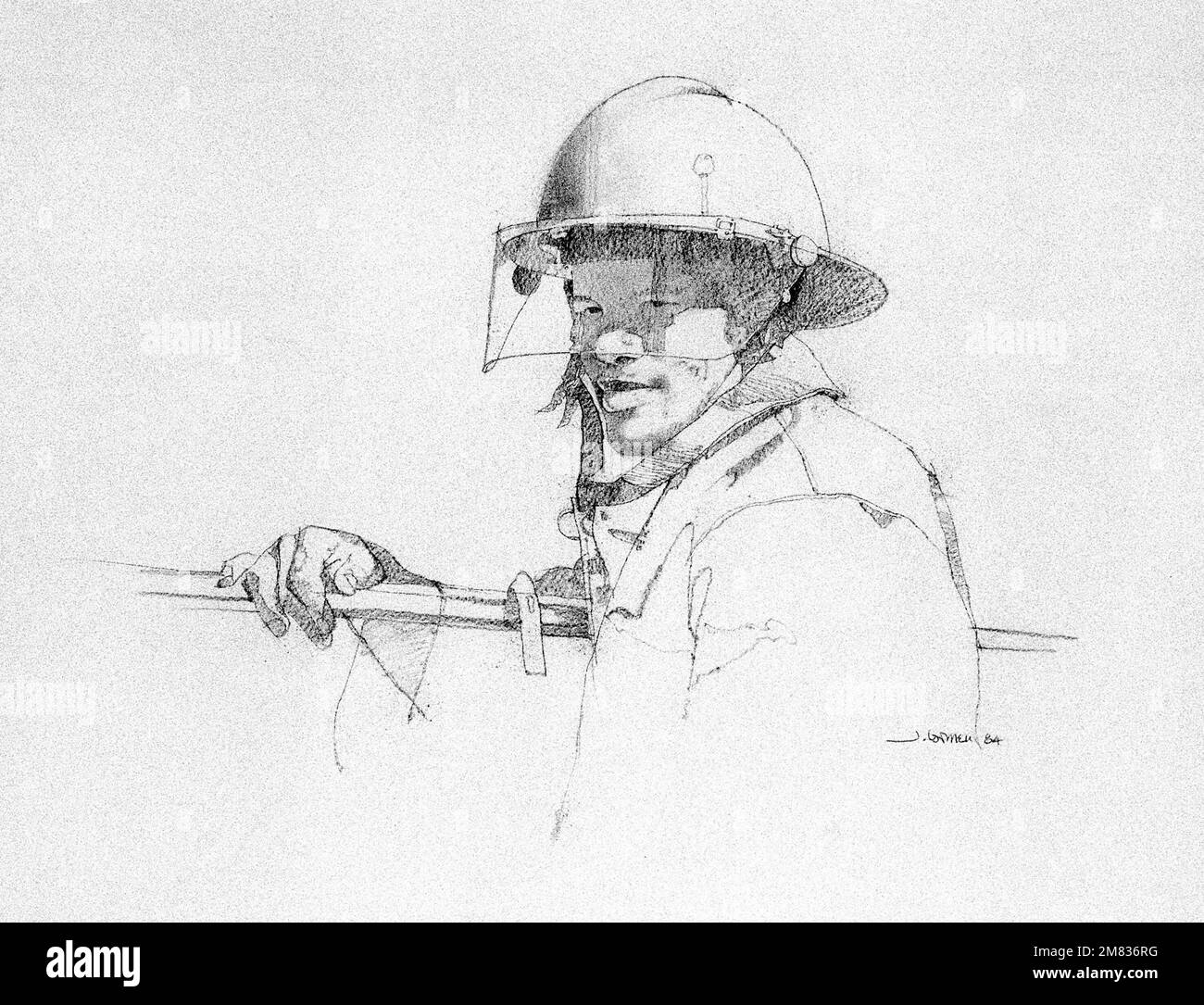 Artwork: "Flight Line Firemen - AIRMAN". Artist: Jeff Cornell. Country ...