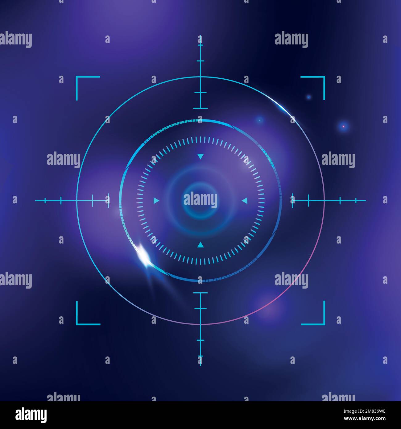 Retinal biometric scan vector cyber security technology Stock Vector ...