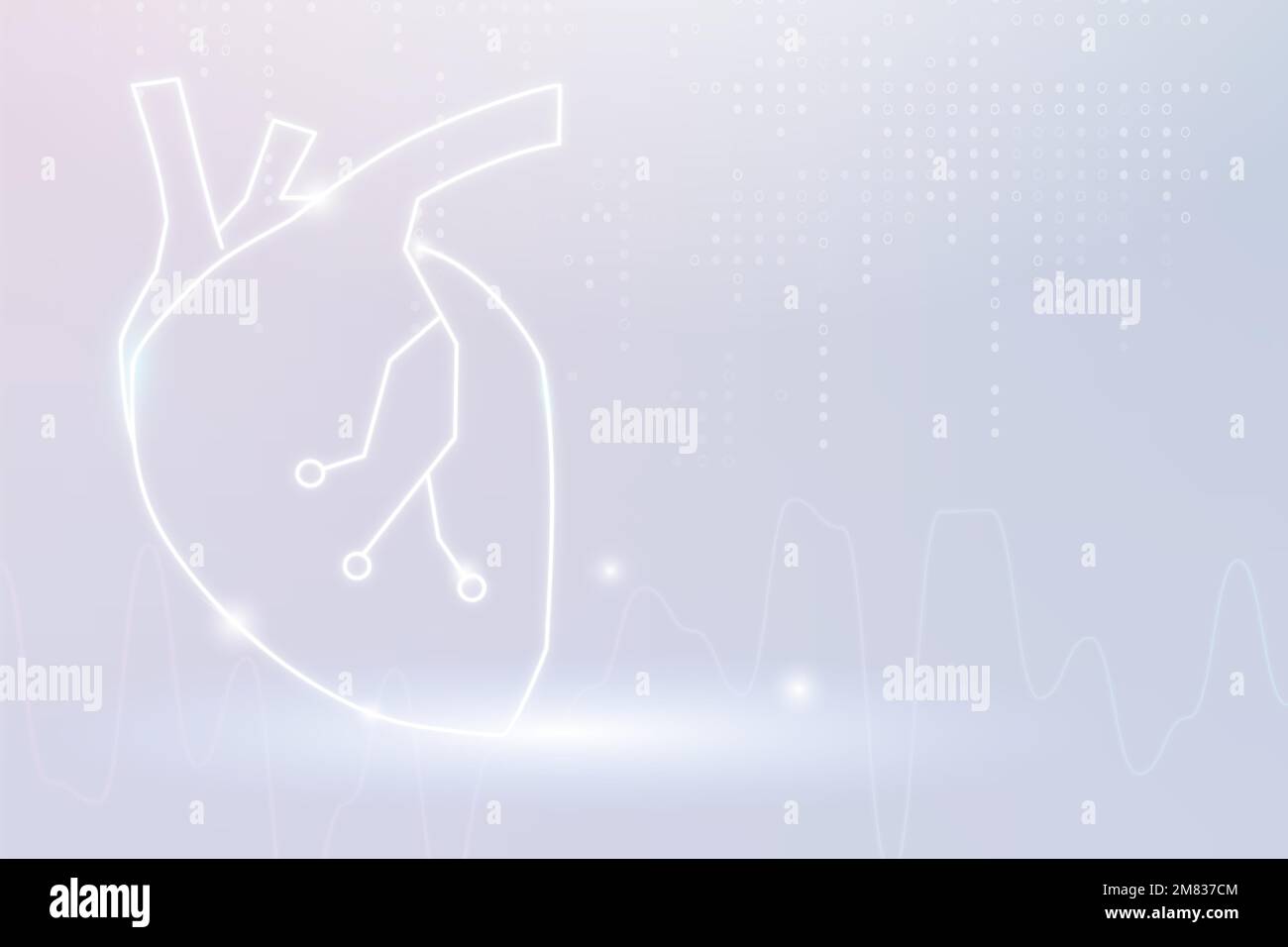 Heart banner vector for cardiac technology Stock Vector Image & Art - Alamy