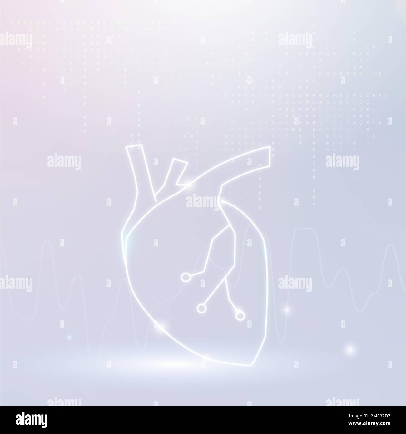 Heart banner vector for cardiac technology Stock Vector Image & Art - Alamy