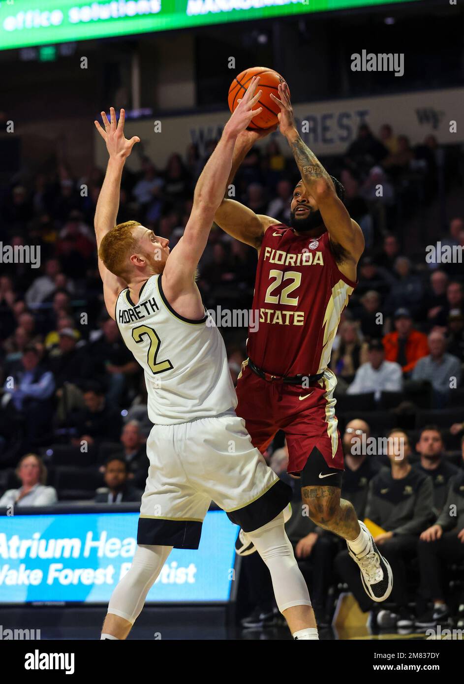 January 11, 2022: Florida State University freshman Darin Green Jr. (22 ...