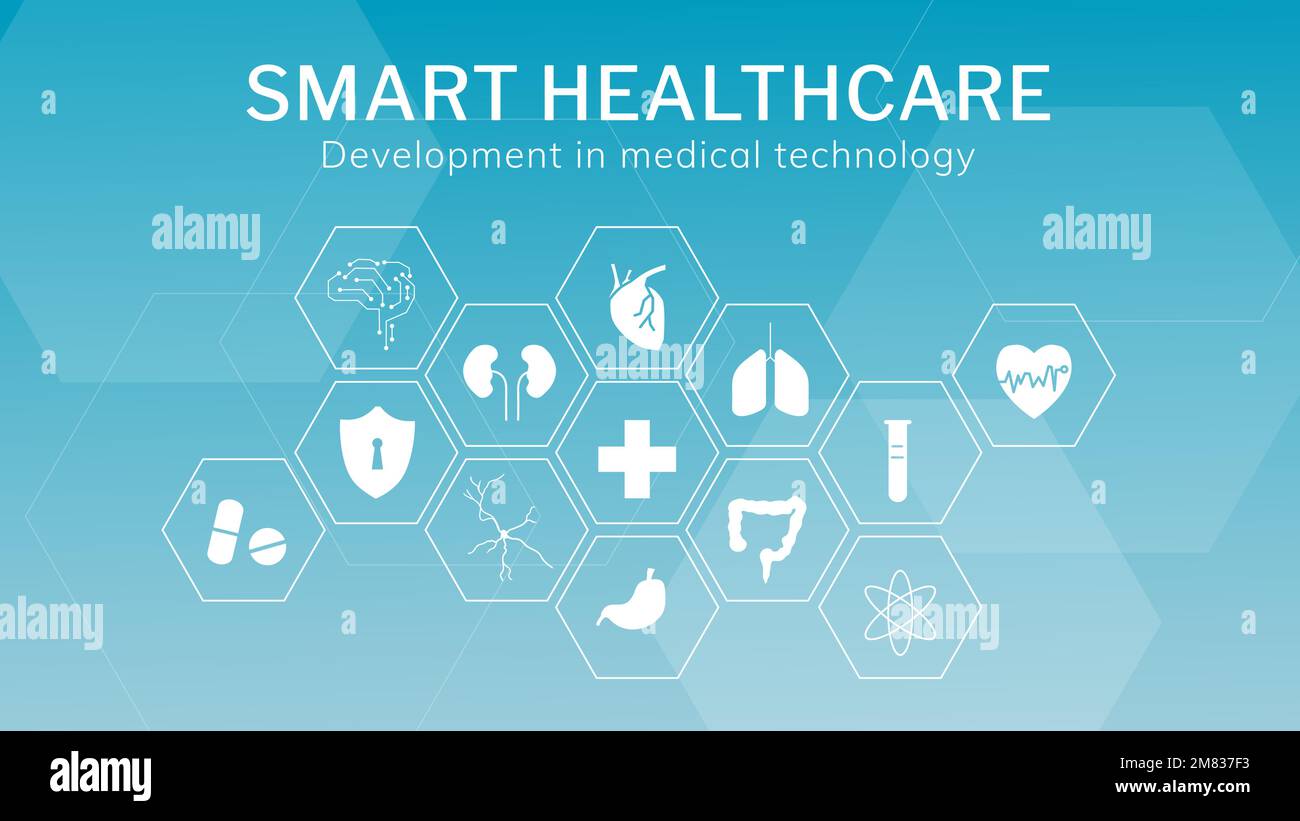 Smart healthcare technology template vector Stock Vector Image & Art ...