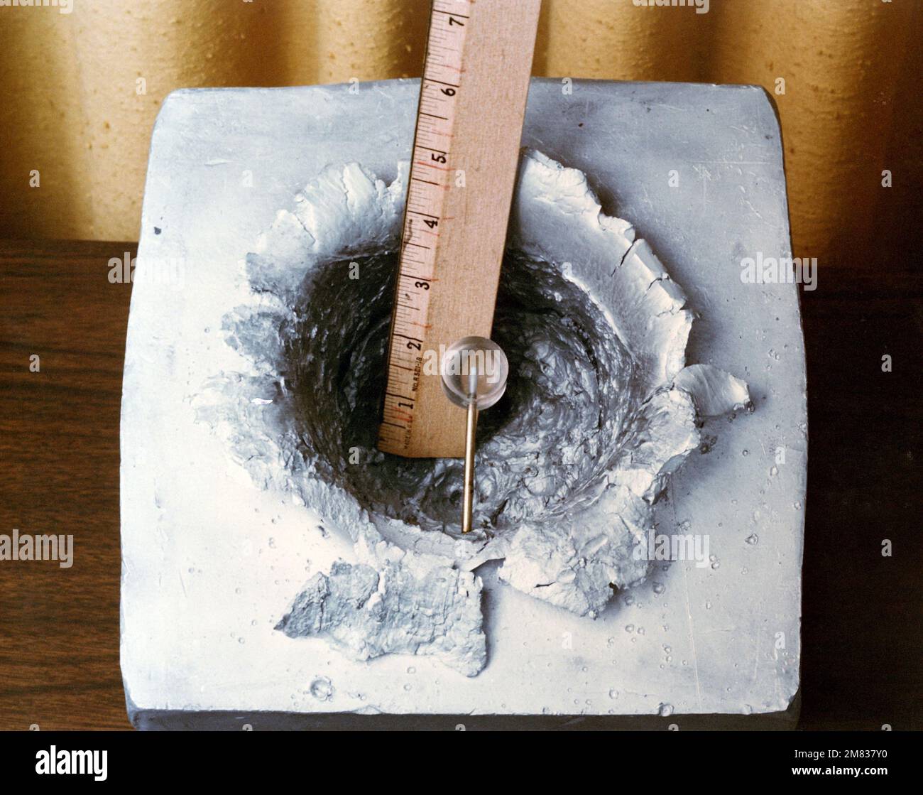 During a test of the effects of Kinetic Energy Weapons (KEW) at the ...
