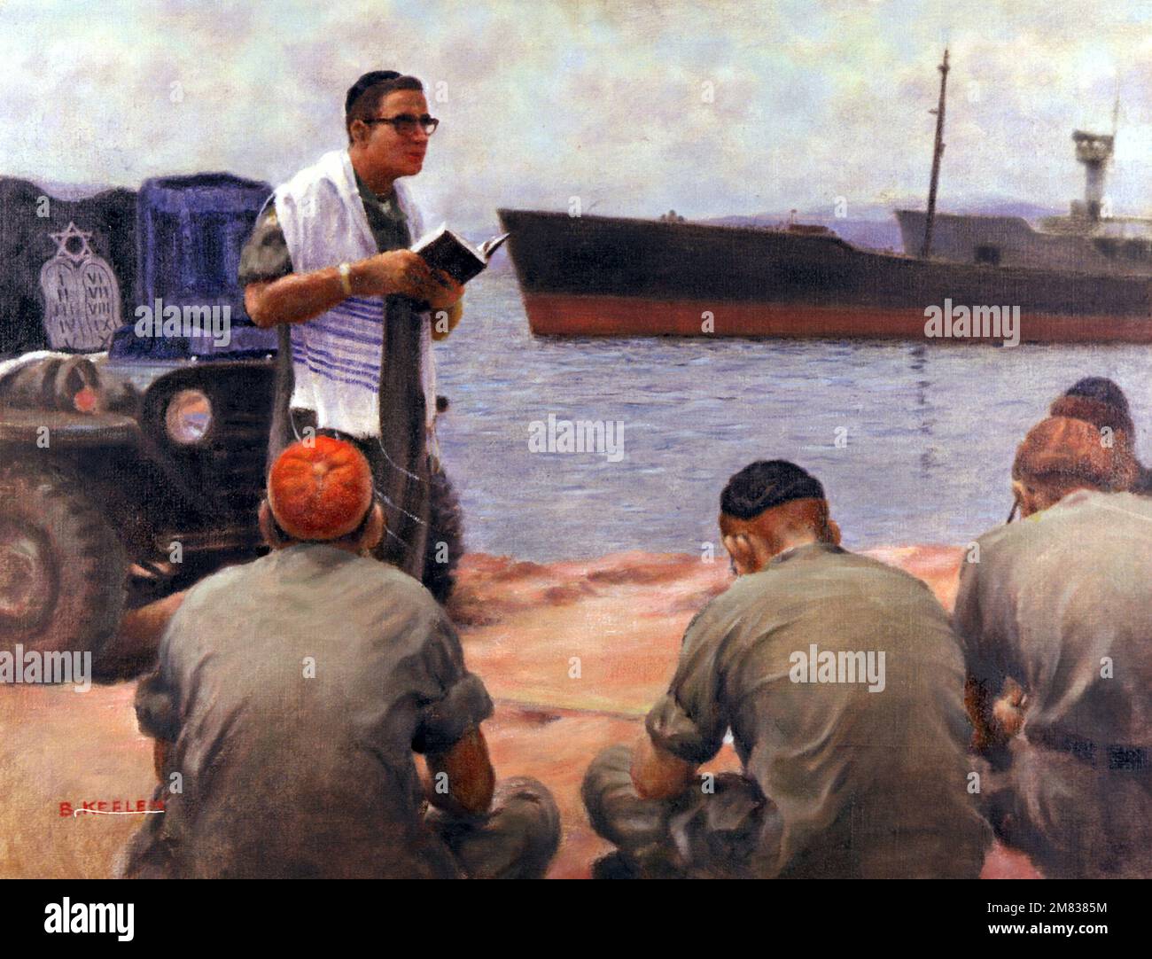 Artwork: "Jewish Services in the Field"- Artist: B. Keeler Catalog ...