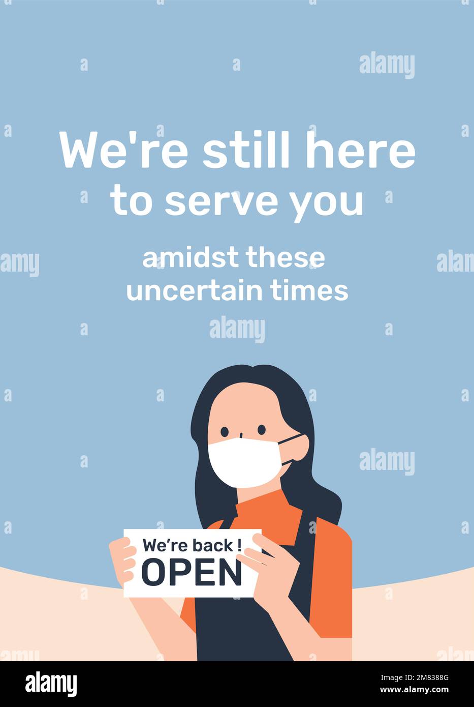 New normal business vector poster template Stock Vector Image & Art - Alamy