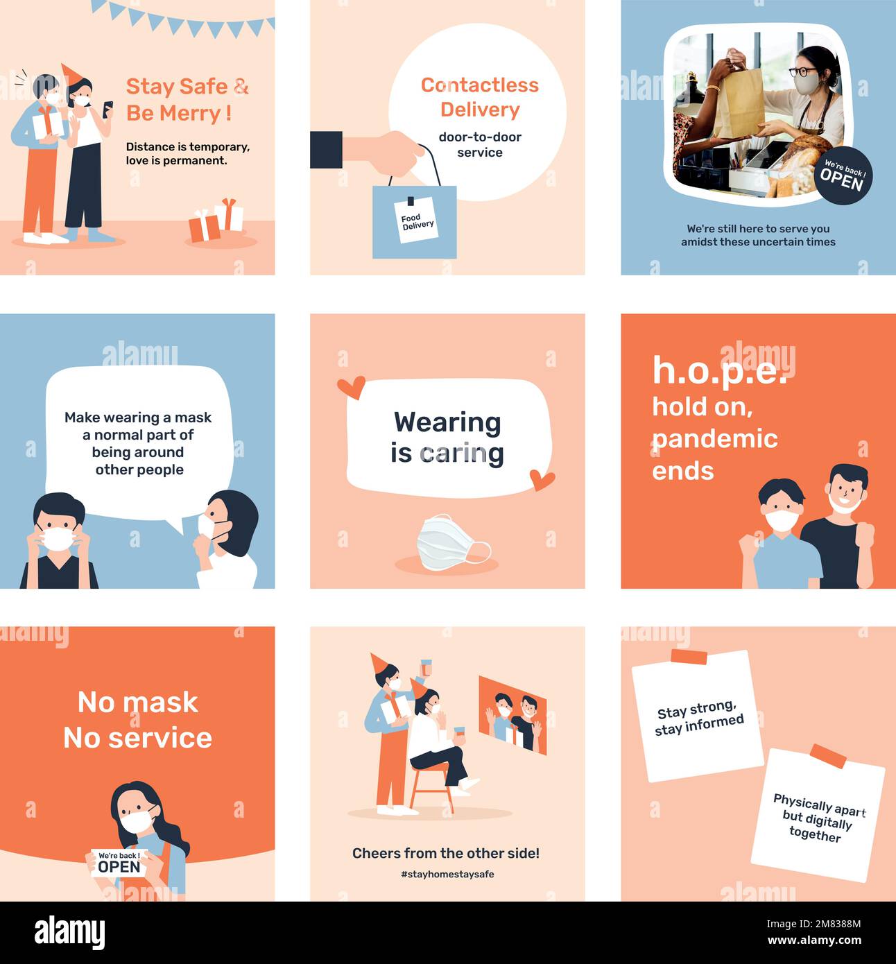 New normal editable vector social media template Stock Vector Image ...