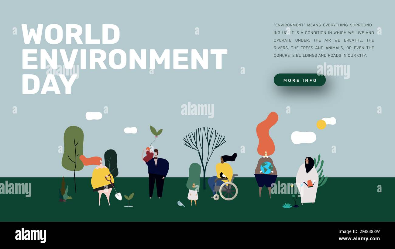 World environment day vector template blog banner Stock Vector Image ...