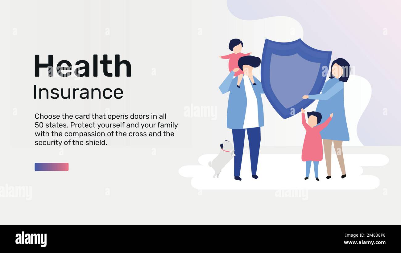 Health insurance template vector for blog banner Stock Vector Image ...