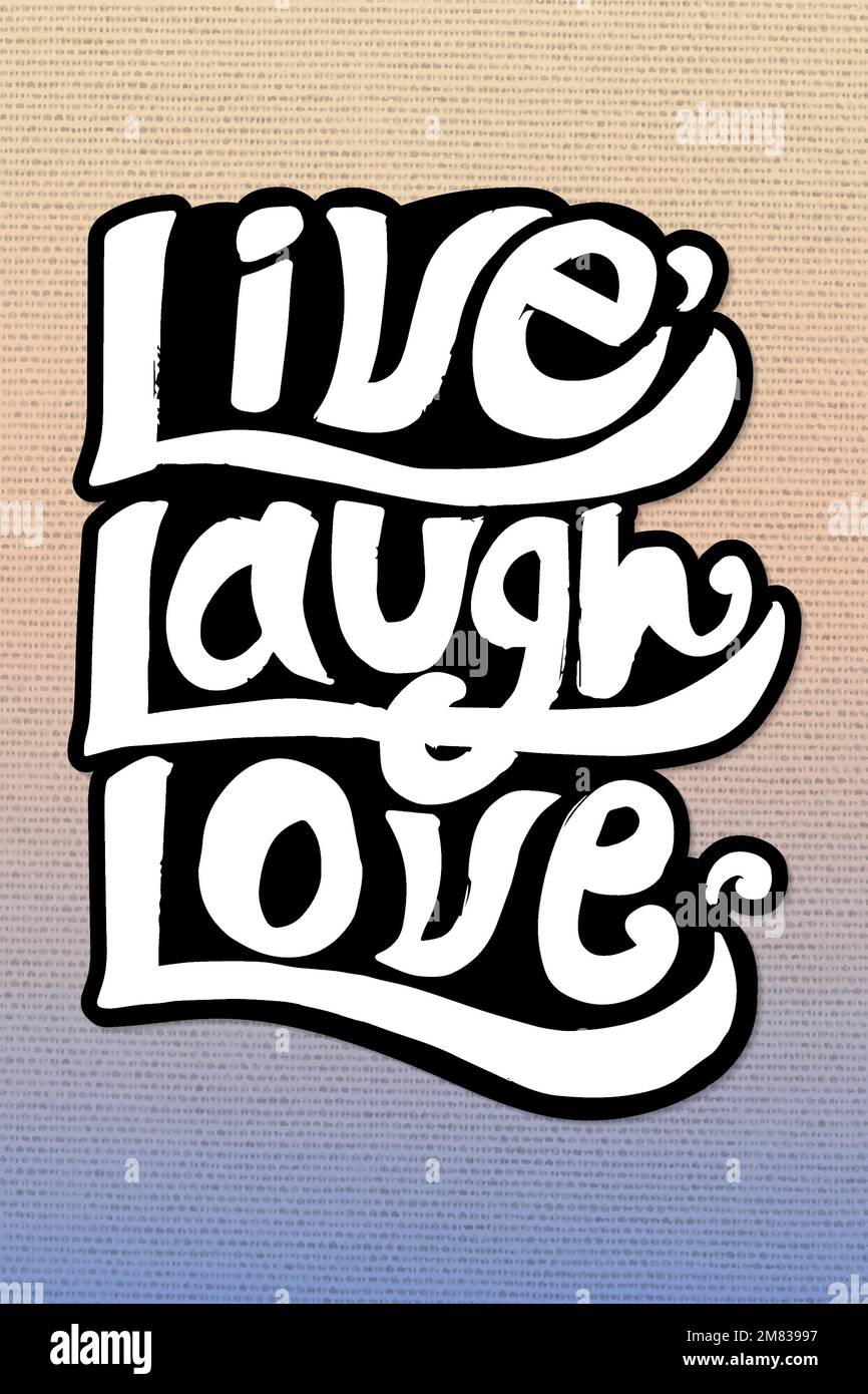 Live laugh love Stock Vector Images - Alamy