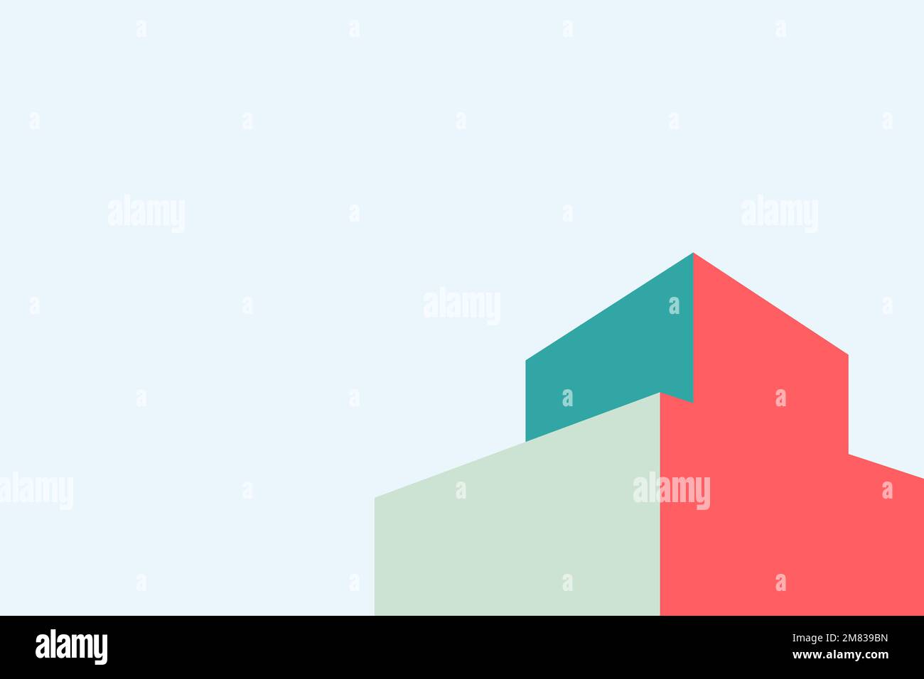 Minimal colorful building design vector Stock Vector Image & Art - Alamy