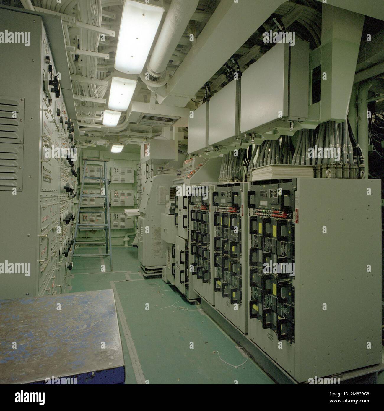 A view of the combat information center, identification friend or foe ...