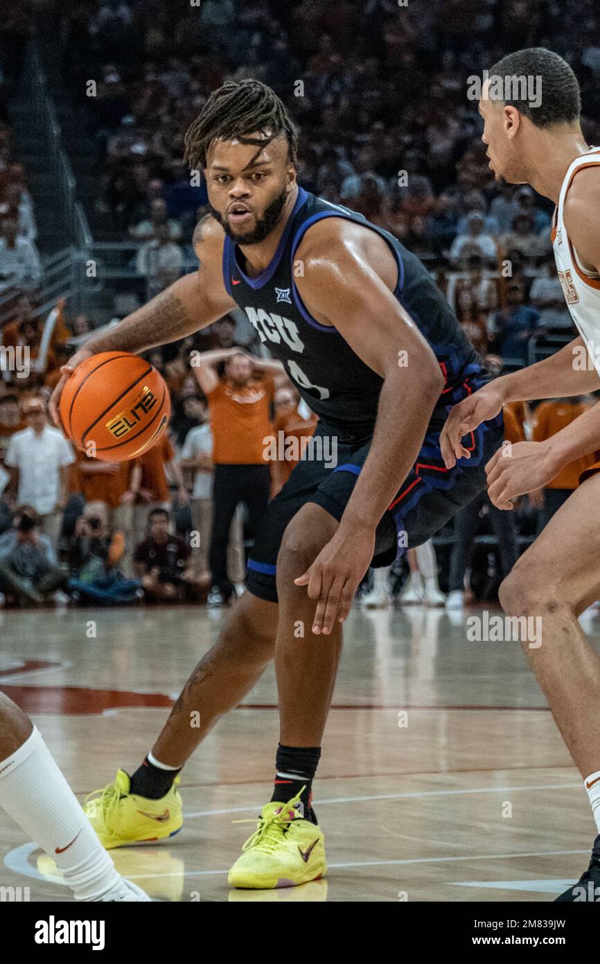Jan 11, 2023. Eddie Lampkin Jr #4 of the TCU Horned Frogs in action vs ...