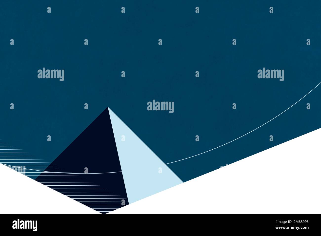 Minimalist pyramid vector landscape retro poster style Stock Vector ...