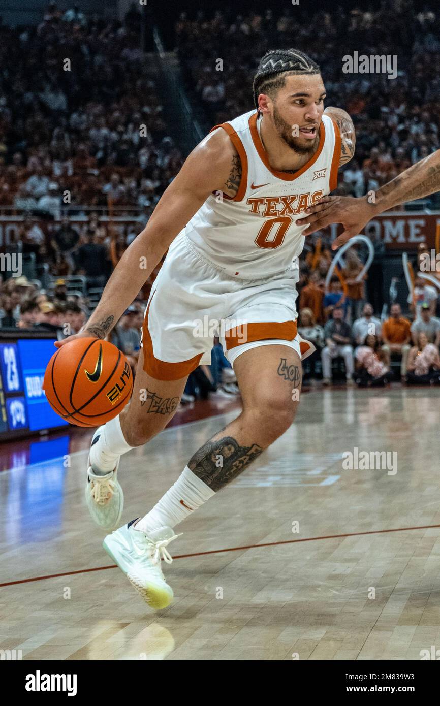 Texas, USA. 11th Jan, 2023. Timmy Allen #0 of the Texas Longhorns in ...