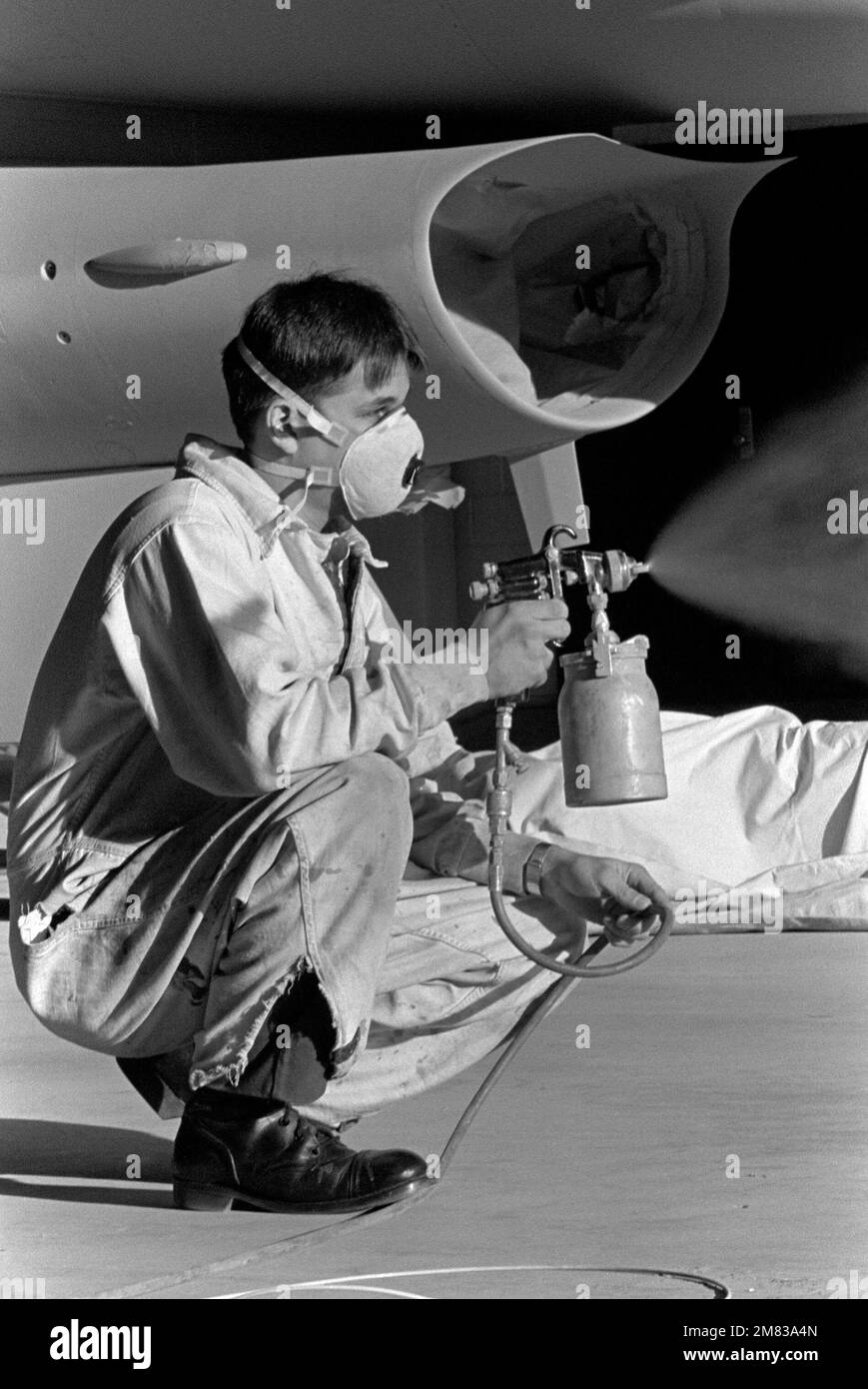 SRA Rodney Williams of the 474th Tactical Fighter Wing corrosion ...