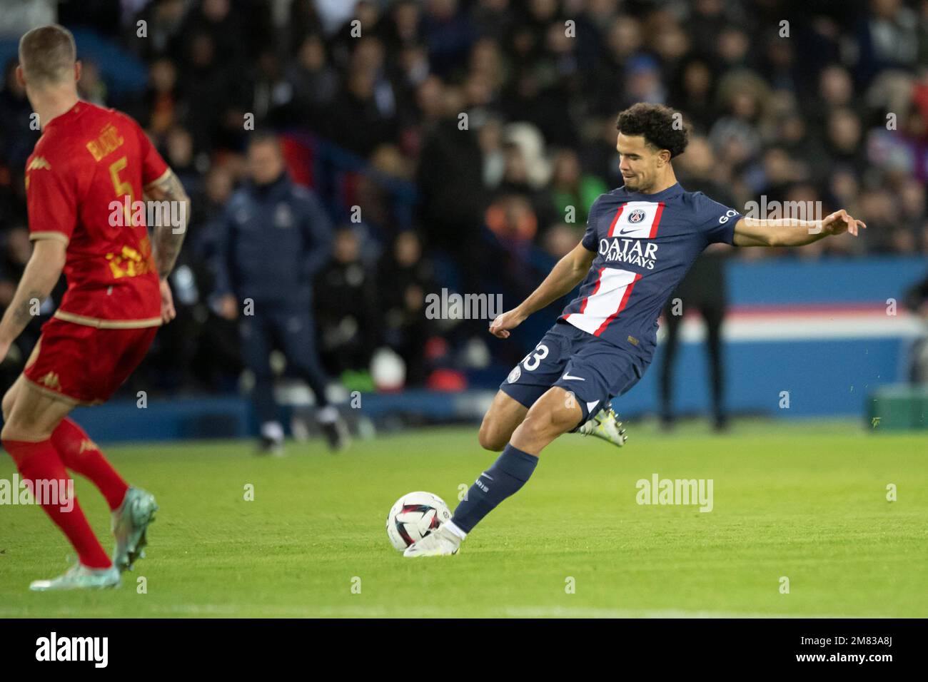 Zaire-Emery Warren during the French L1 football match between Paris ...