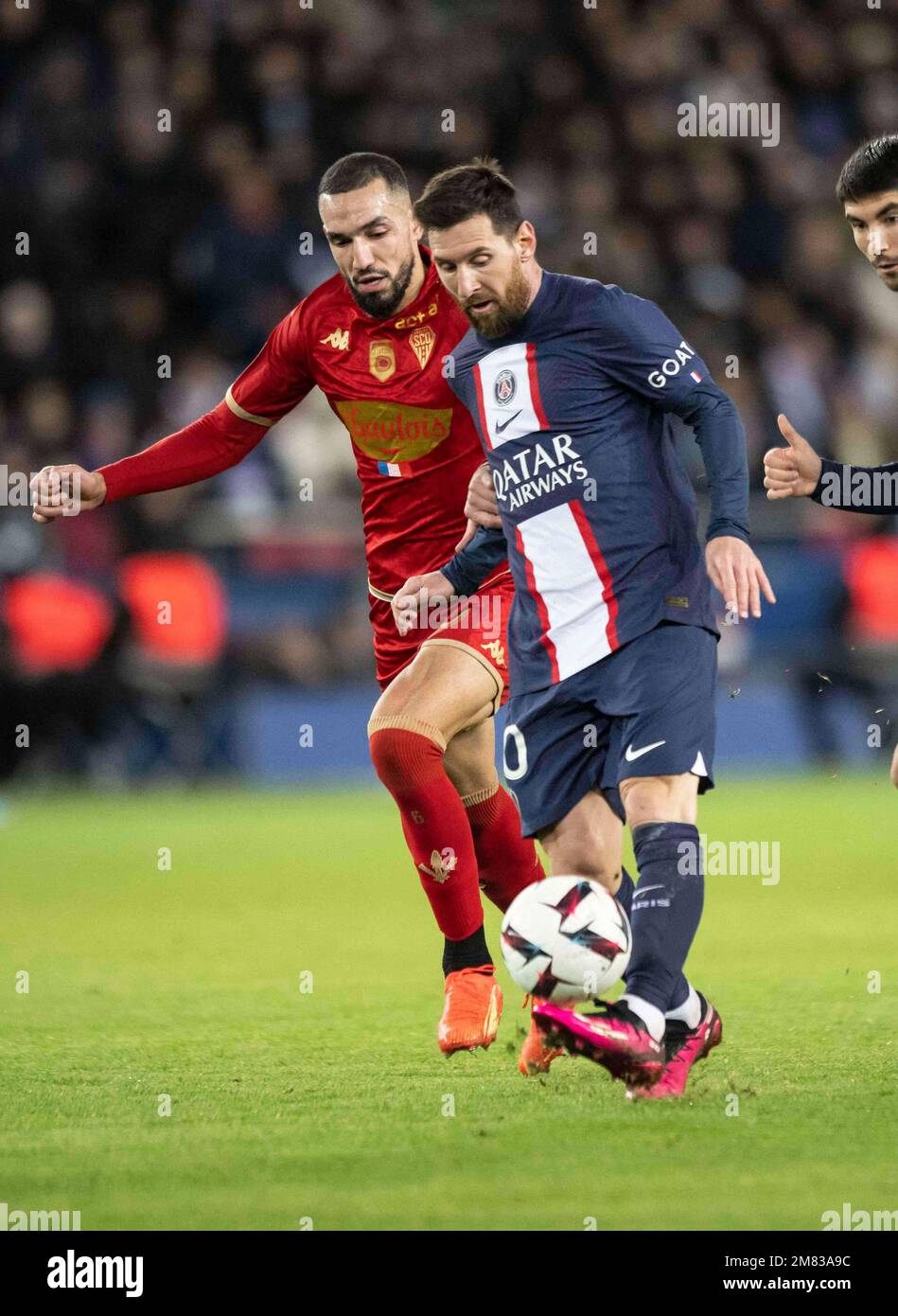 Paris Saint-Germain's Argentine forward Lionel Messi during the French ...