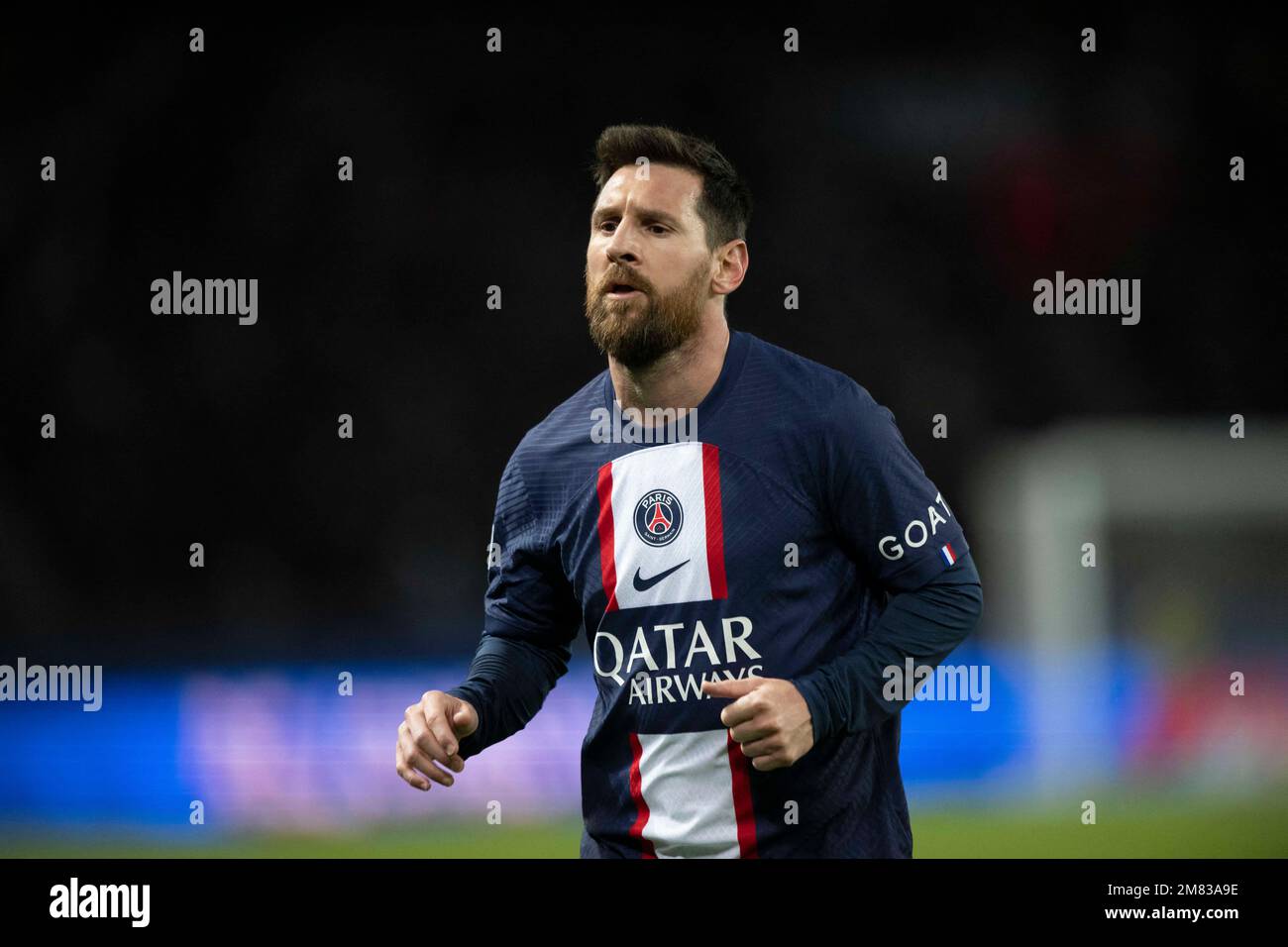 Paris Saint-Germain's Argentine forward Lionel Messi during the French ...