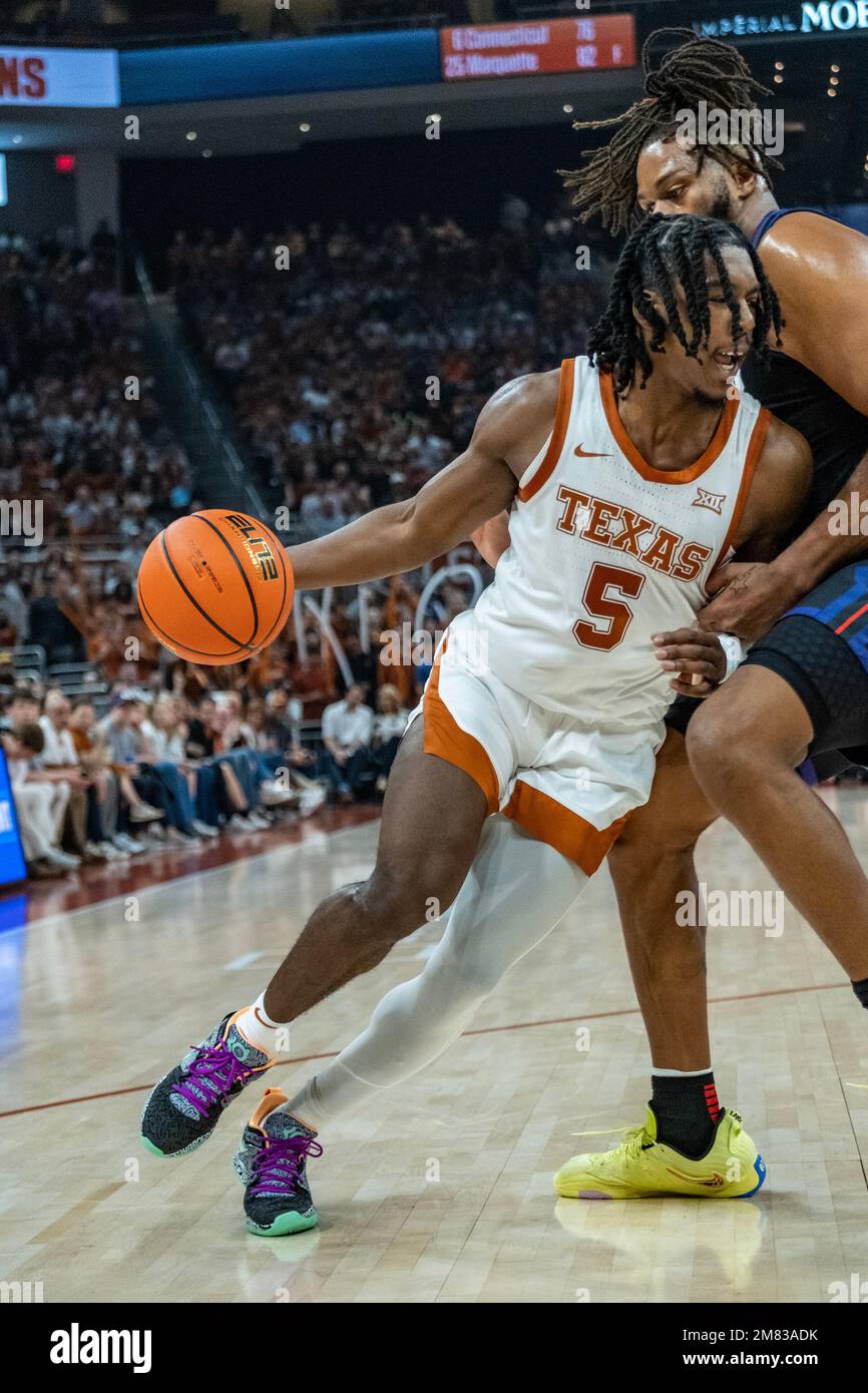 Texas, USA. 11th Jan, 2023. Marcus Carr #5 of the Texas Longhorns in ...