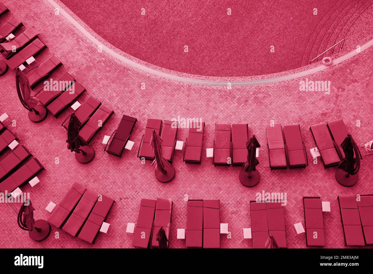 swimming pool and sun bed on terrace or deck.Luxury Resort Pool, top ...