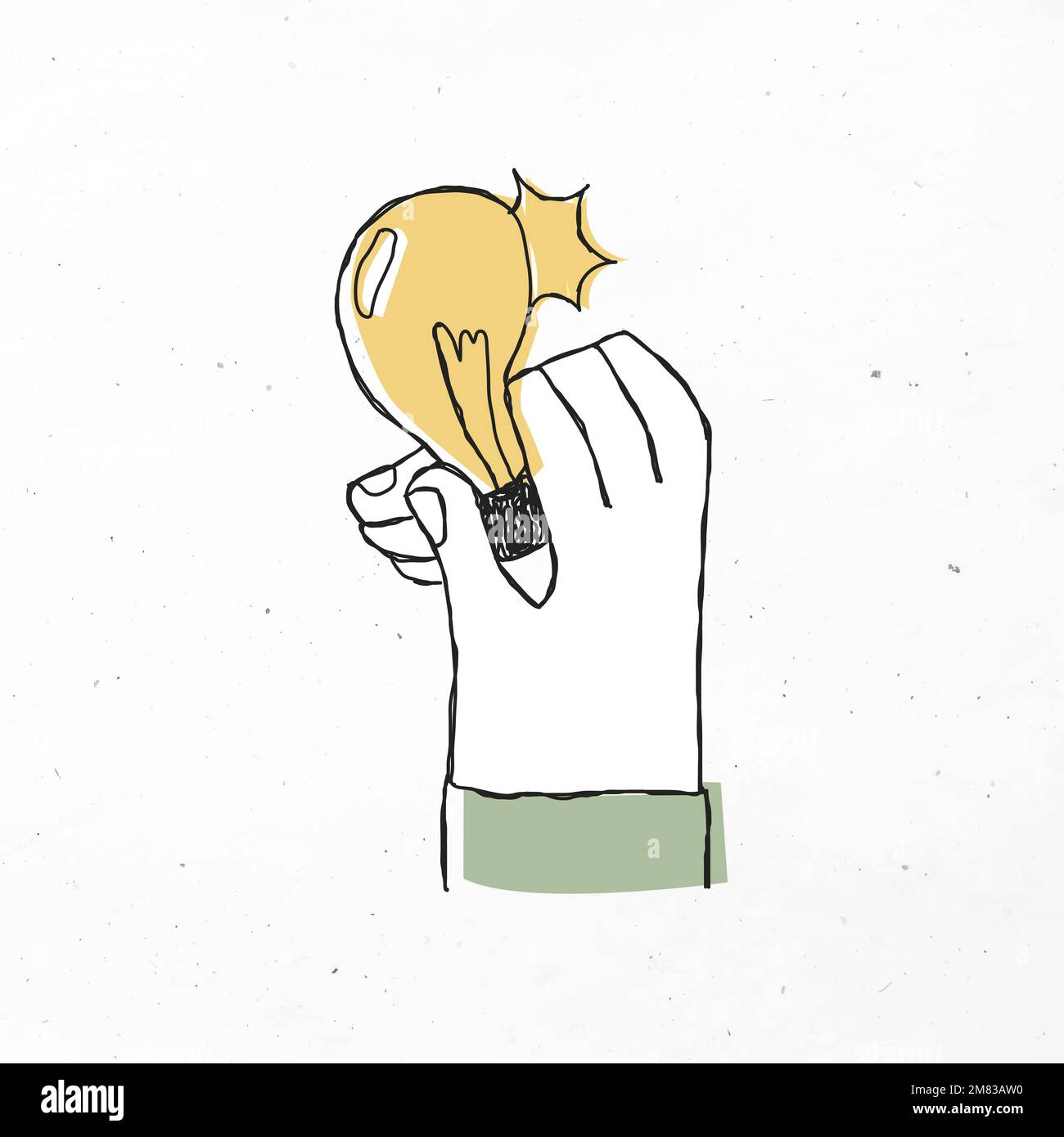 Hand holding light bulb vector business energy icon Stock Vector Image ...