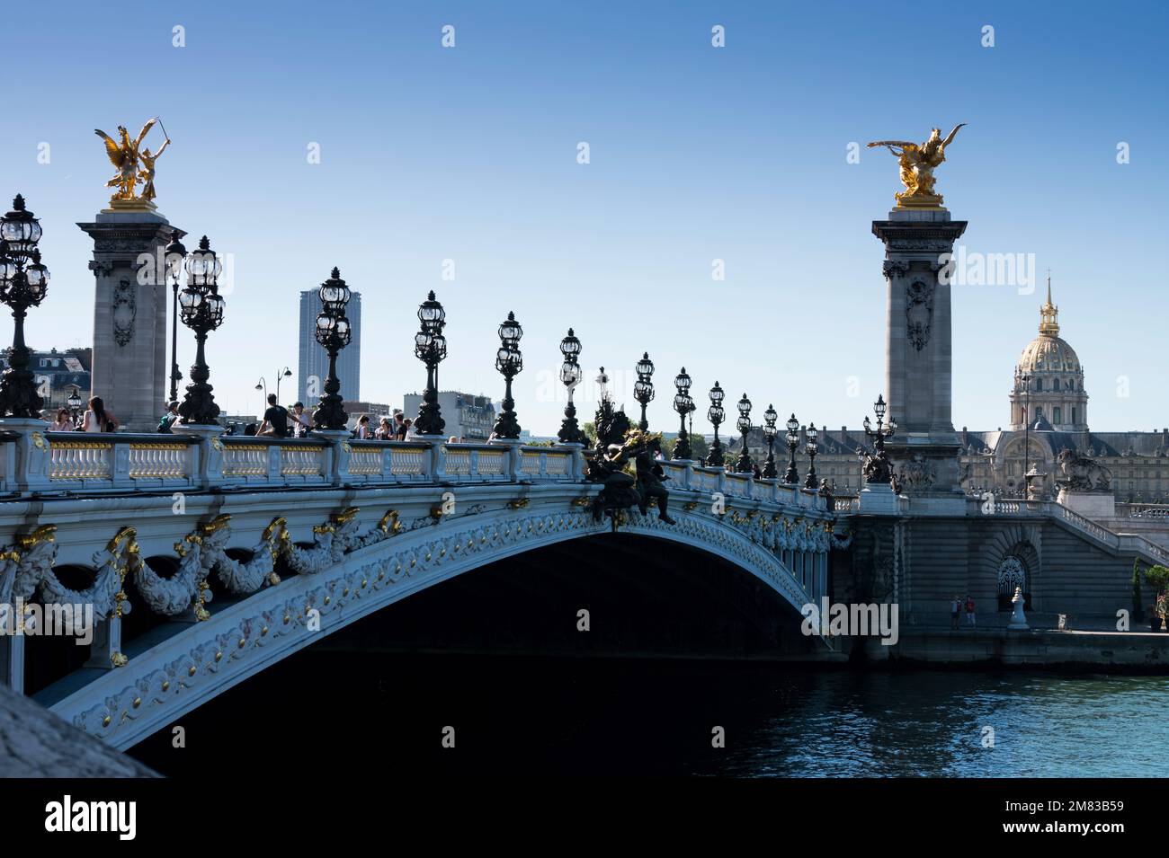 Alexander iii bridge in Paris, France Stock Photo - Alamy
