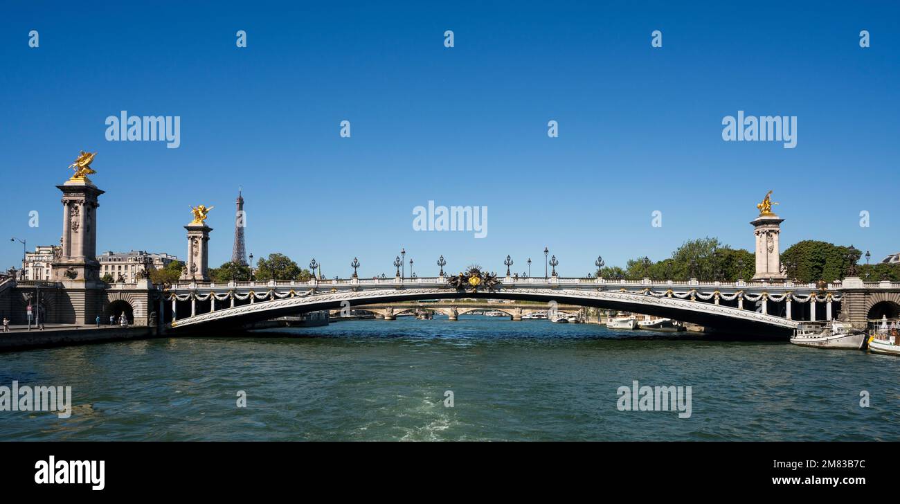 Alexander iii bridge in Paris, France Stock Photo - Alamy