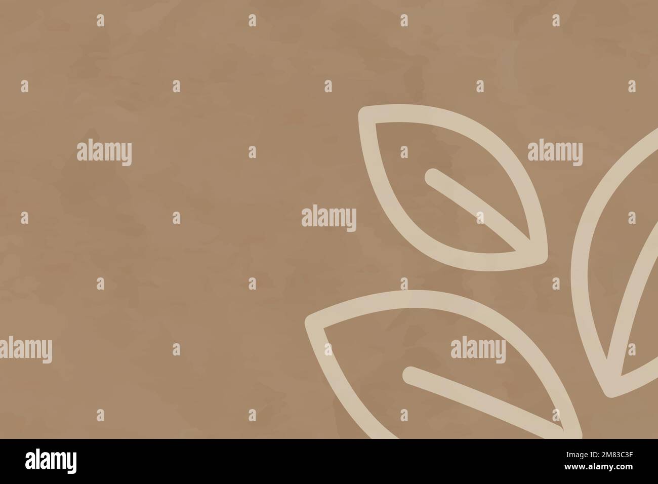 Leaf line brown background vector Stock Vector Image & Art - Alamy
