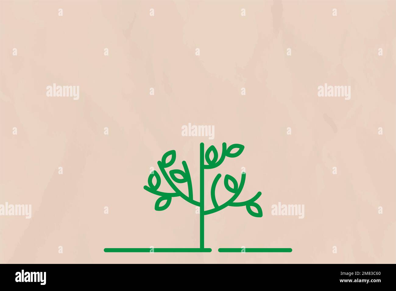 Tree line beige background vector Stock Vector Image & Art - Alamy