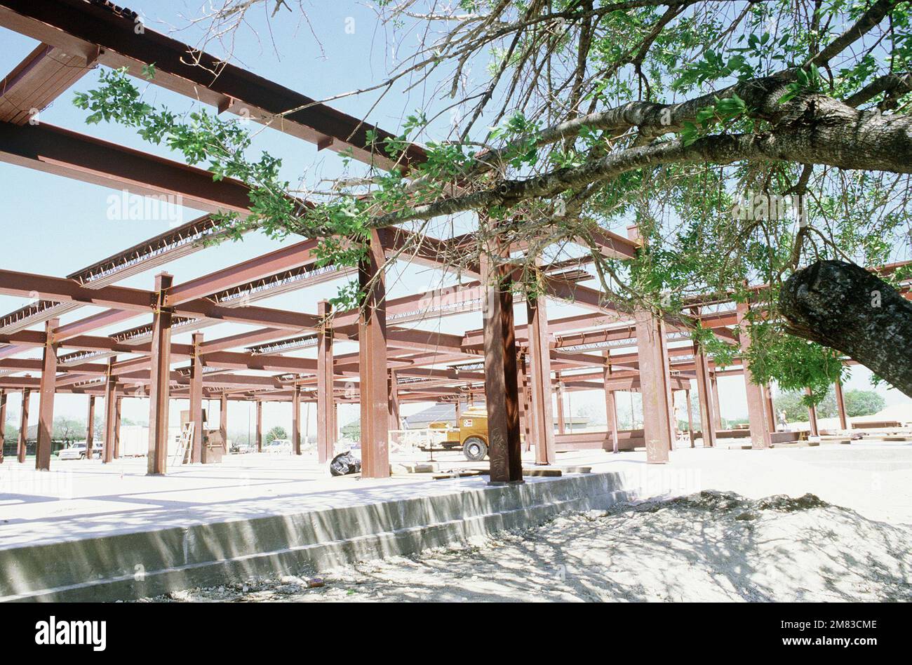 The new combat support building under construction. Base: Bergstrom Air ...