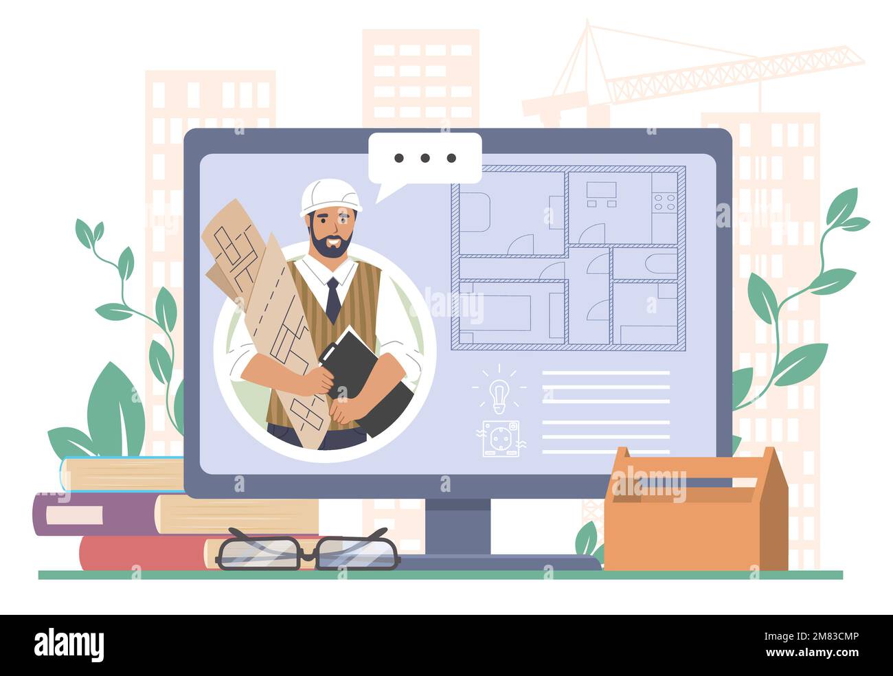 Home apartment renovation and house repair vector Stock Vector Image ...