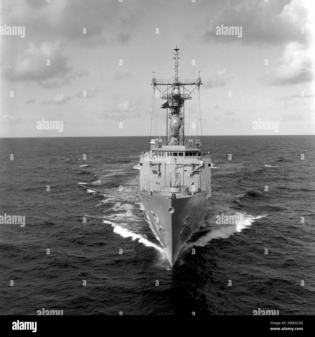 A bow view of the guided missile frigate FORD (FFG-54) underway. Base ...