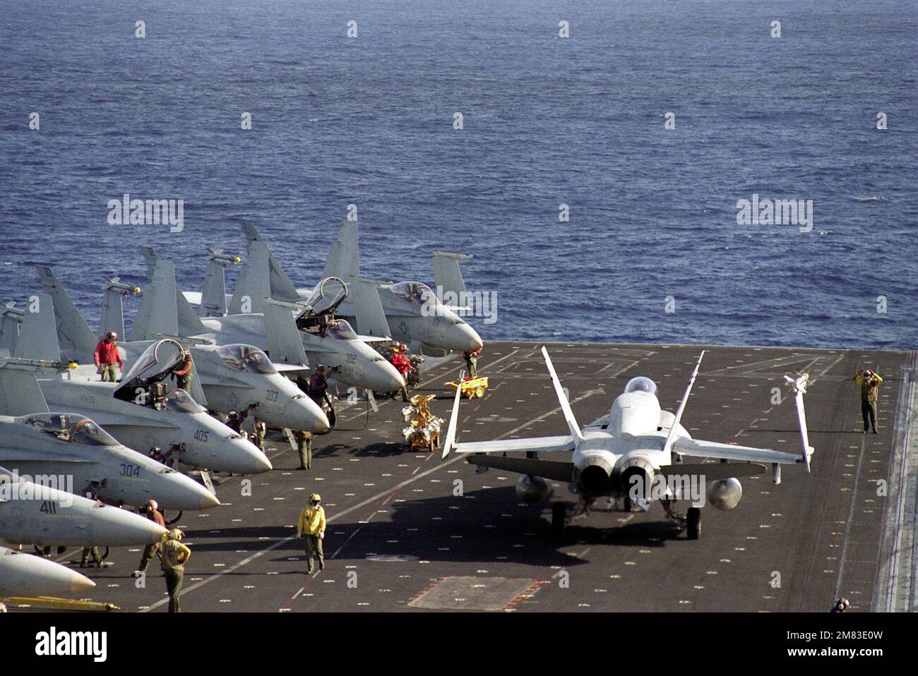 F/A-18 Hornet aircraft from Strike-Fighter Squadron 113 (VFA-113) are ...