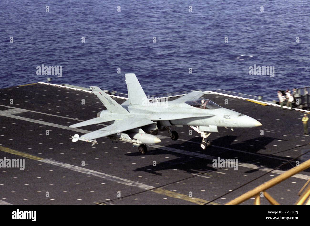 An F/A-18 Hornet aircraft from Strike-Fighter Squadron 113 (VFA-113 ...