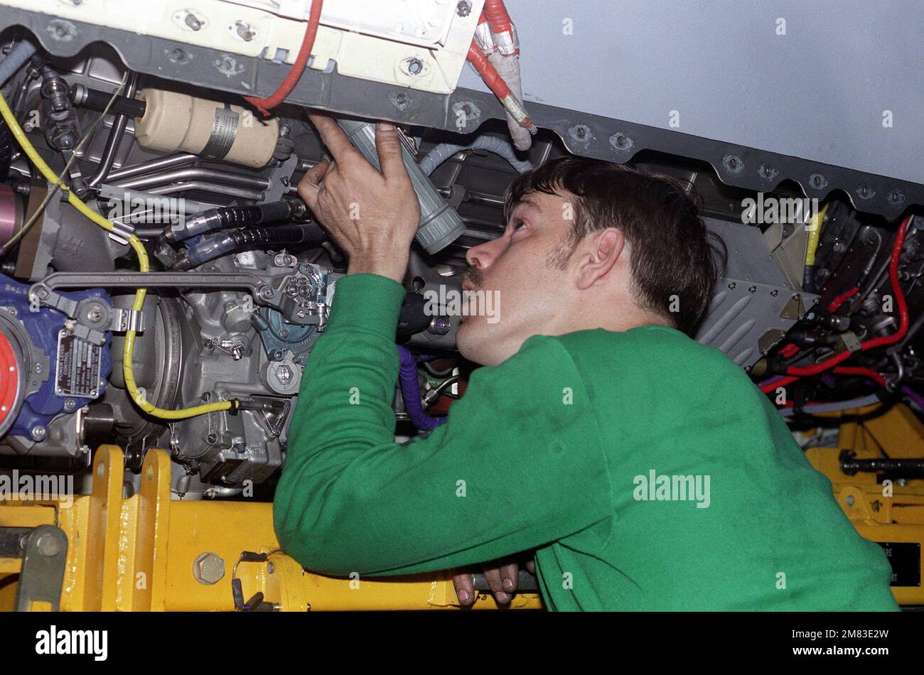 Aviation Machinist First Class Mathey of Strike-fighter Squadron 113 ...