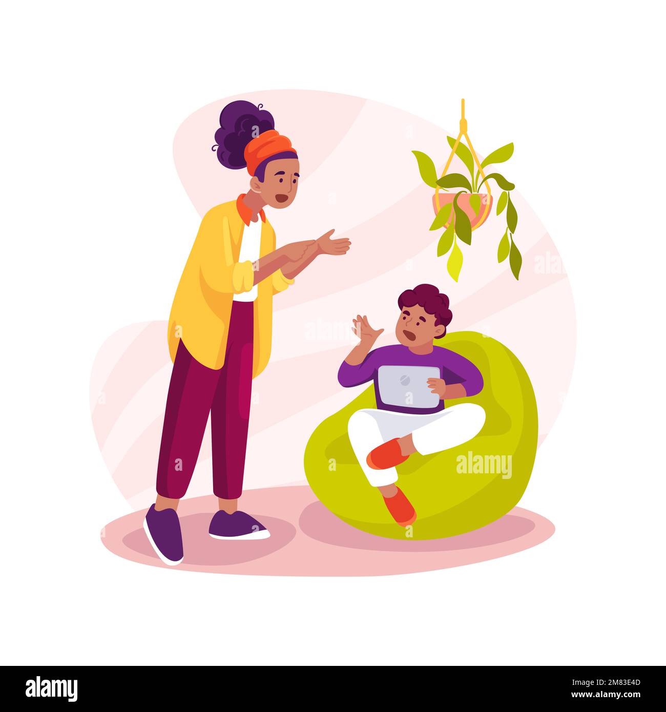 Generation gap isolated cartoon vector illustration Stock Vector Image ...