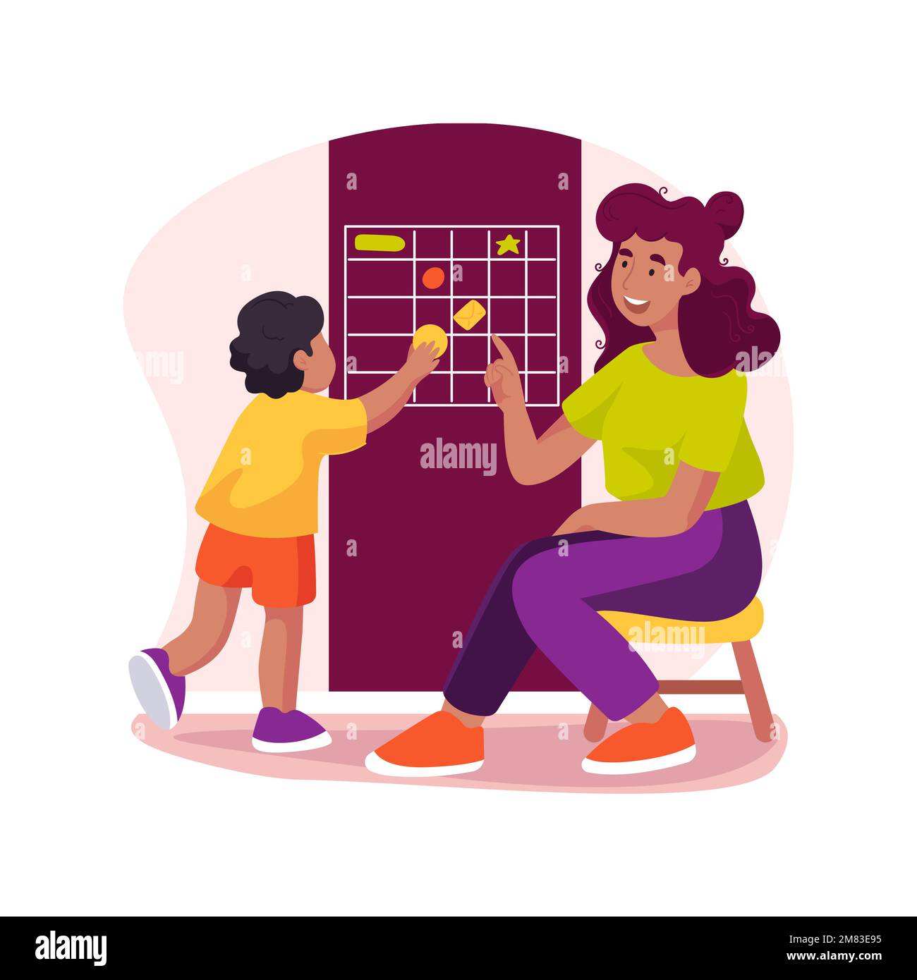 Responsibility Chart Isolated Cartoon Vector Illustration Stock Vector Image And Art Alamy